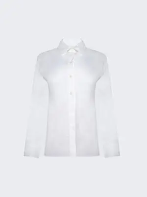 Jacquemus Long Sleeve Collared Shirt - White