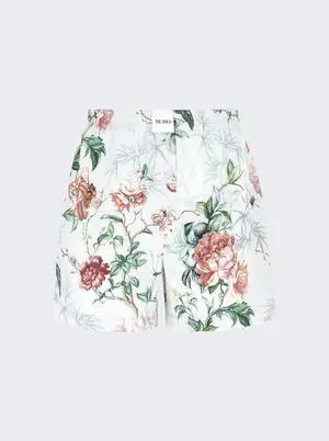 Attico Floral Print Shorts