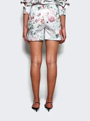 Attico Floral Print Shorts