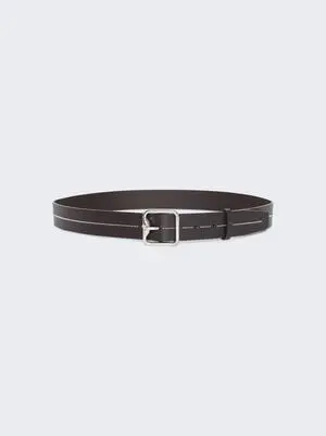 Burberry Studded Leather Belt - Peat