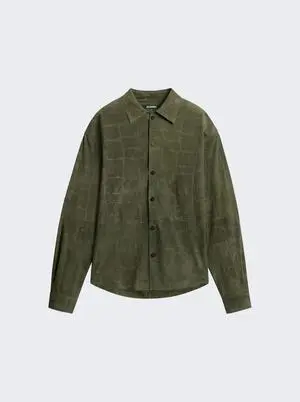 Jacquemus Croco Shirt - Khaki