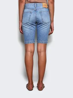 Attico Boyfriend Denim Shorts