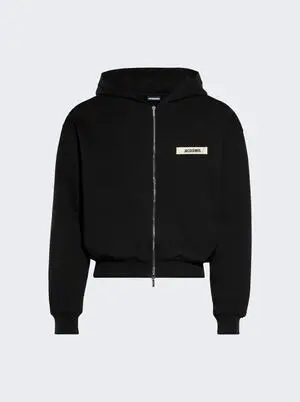 Jacquemus Grosgrain Zip Hoodie