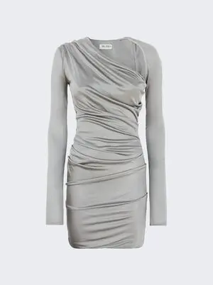 Attico Mini Long Sleeve Dress - Grey