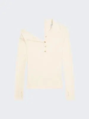 COURRÃ¨GES Multi-buttoned Polo Top