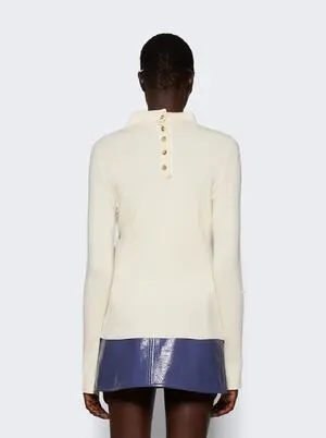 COURRÃ¨GES Multi-buttoned Polo Top