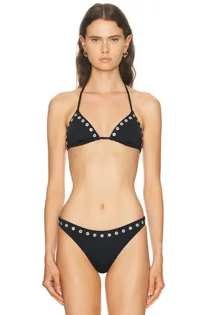 Staud Lido Bikini Top - Black