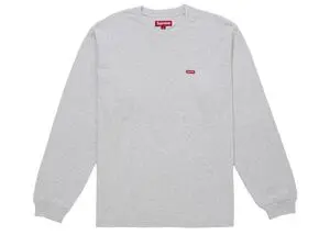 Supreme Small Box Long Sleeve Tee Shirt Heather Grey - Ash Grey