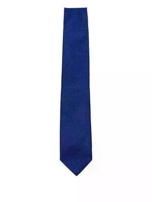 TOM FORD Patterned Neck Tie Blue