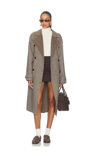 Line & Dot Hugo Plaid Coat