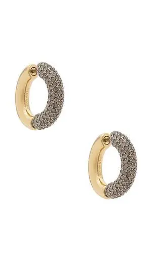 Demarson Monroe Pave Earring - Gold & Pave