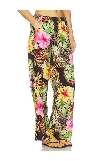 Luli Fama Printed Elastic Waistband Pant