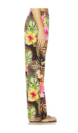Luli Fama Printed Elastic Waistband Pant