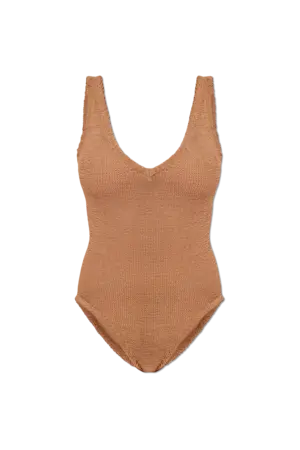 Hunza G Sadie One-piece Swimsuit - Brown