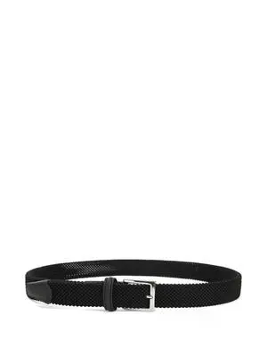 Kiton Braided Belt - Black