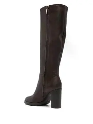 PAOLA PARISI 90mm Zip-up Leather Boots