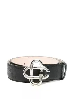 Casablanca Monogram Buckle Belt - Black