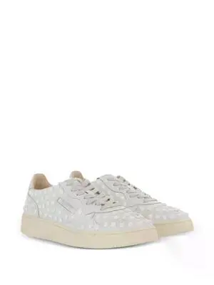 AUTRY Medalist Perforated Studded Leather Sneakers