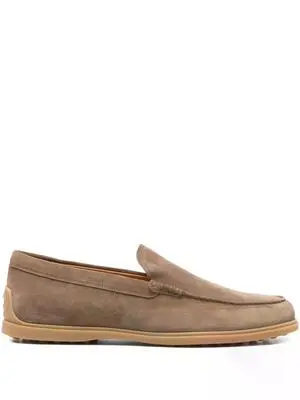TOD'S Suede Loafers - Neutrals
