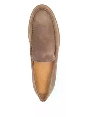TOD'S Suede Loafers - Neutrals