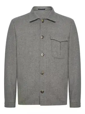 FRANZESE COLLECTION Button Patch-pocket Jacket - Grey