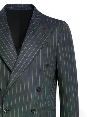 FRANZESE COLLECTION Double-breasted Pinstripe Suit - Grey