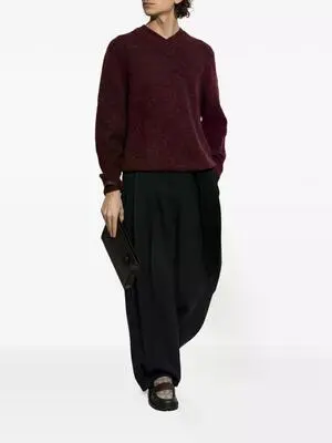 SAMSOE SAMSOE Safloyd V-neck Knitted Sweater