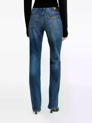 Versace Logo-patch Belt-loop Jeans