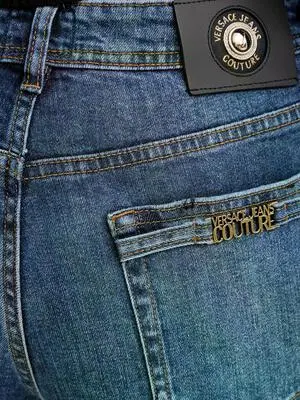 Versace Logo-patch Belt-loop Jeans