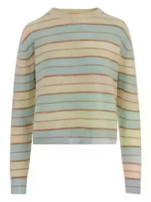 Guest In Residence Striped Crew-neck Sweater