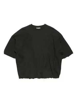 Acne Studios Label-print T-shirt - Black