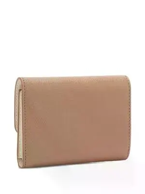 Furla Iride Grained Compact Wallet - Neutrals