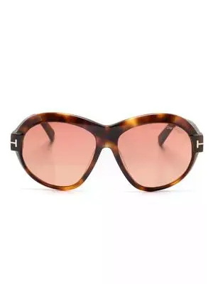 TOM FORD Inger Oversize-frame Sunglasses - Brown