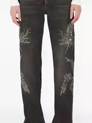 Blumarine Eyelet-embellished Jeans