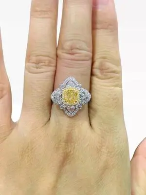 HYT JEWELRY 18k White Gold Diamond Ring