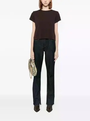 AGOLDE Adine Shrunken T-shirt - Brown