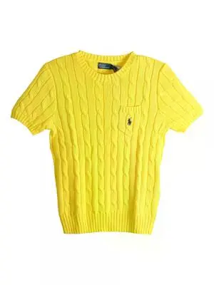 Polo Ralph Lauren Cable-knit Top With Chest Pocket