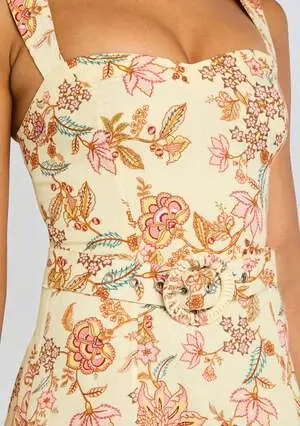 Hemant & Nandita Riah Midi Dress - Ivory
