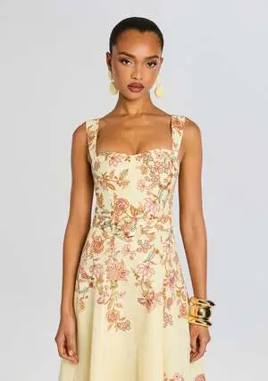 Hemant & Nandita Riah Midi Dress - Ivory