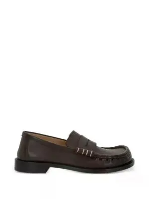 JW Anderson Contrast-stitching Loafers - Brown