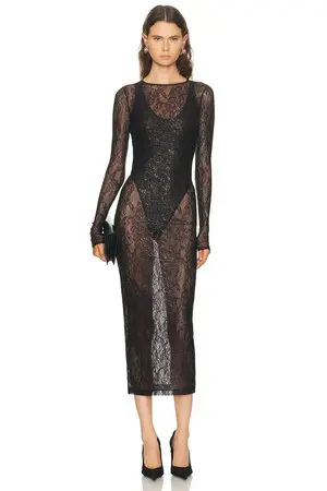 Wardrobe.NYC Lace Midi Dress