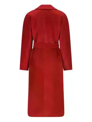 Max Mara Belted Double-breasted Coat - Red