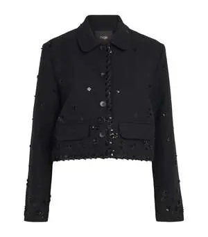 Maje Embellished Outerwear For Women