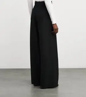 Maje Belted Wide-leg Trousers