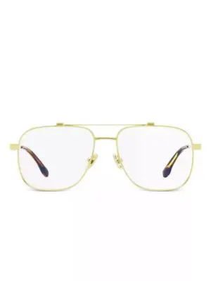 Victoria Beckham Double-bridge Eyeglasses - Gold