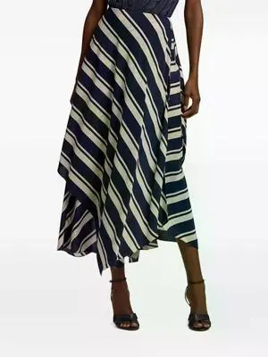 Ralph Lauren Striped Handkerchief Tilda Skirt