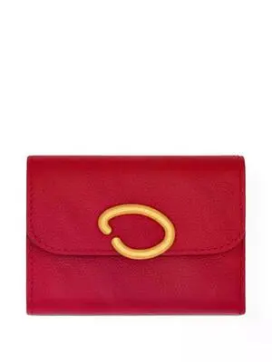 Oscar De La Renta O-detailed Trifold Wallet - Red
