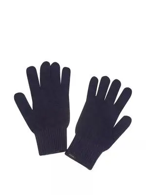 Paul Smith Cashmere Merino Gloves - Blue