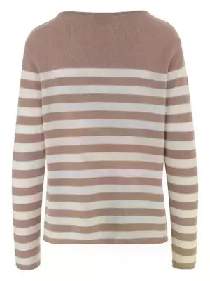 Bruno Manetti Striped Cashmere Jumper - Brown