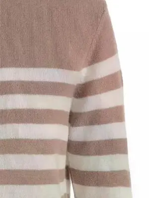 Bruno Manetti Striped Cashmere Jumper - Brown